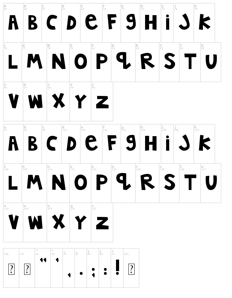 MTF Jumpin' Jack font , Fancy - Cartoon fonts - Fontzzz.com